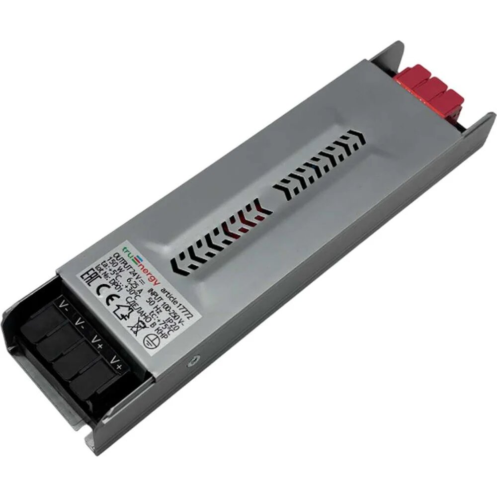 Блок питания для светодиодной ленты truEnergy Platina 24V 150W IP20 195x50x28мм 17772