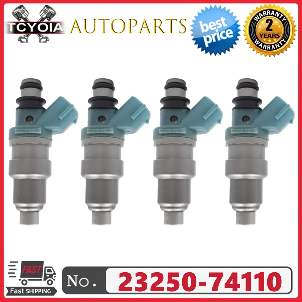 Ремонт 4 шт. 23209-74110 23250-74110 Топливная форсунка для TOYOTA JP MARK 2 88 ~ 95 CHASER 88 ~ 92 CRESTA 88 ~ 92 1,8 л 4SFE