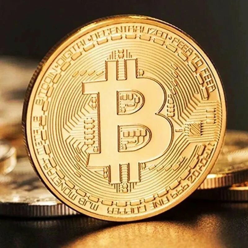 Позолоченная монета Биткоин, коллекционная художественная коллекция, подарок, физическая памятная криптовалюта Casascius, металлическая Античная имитация-YG-CJ-0507