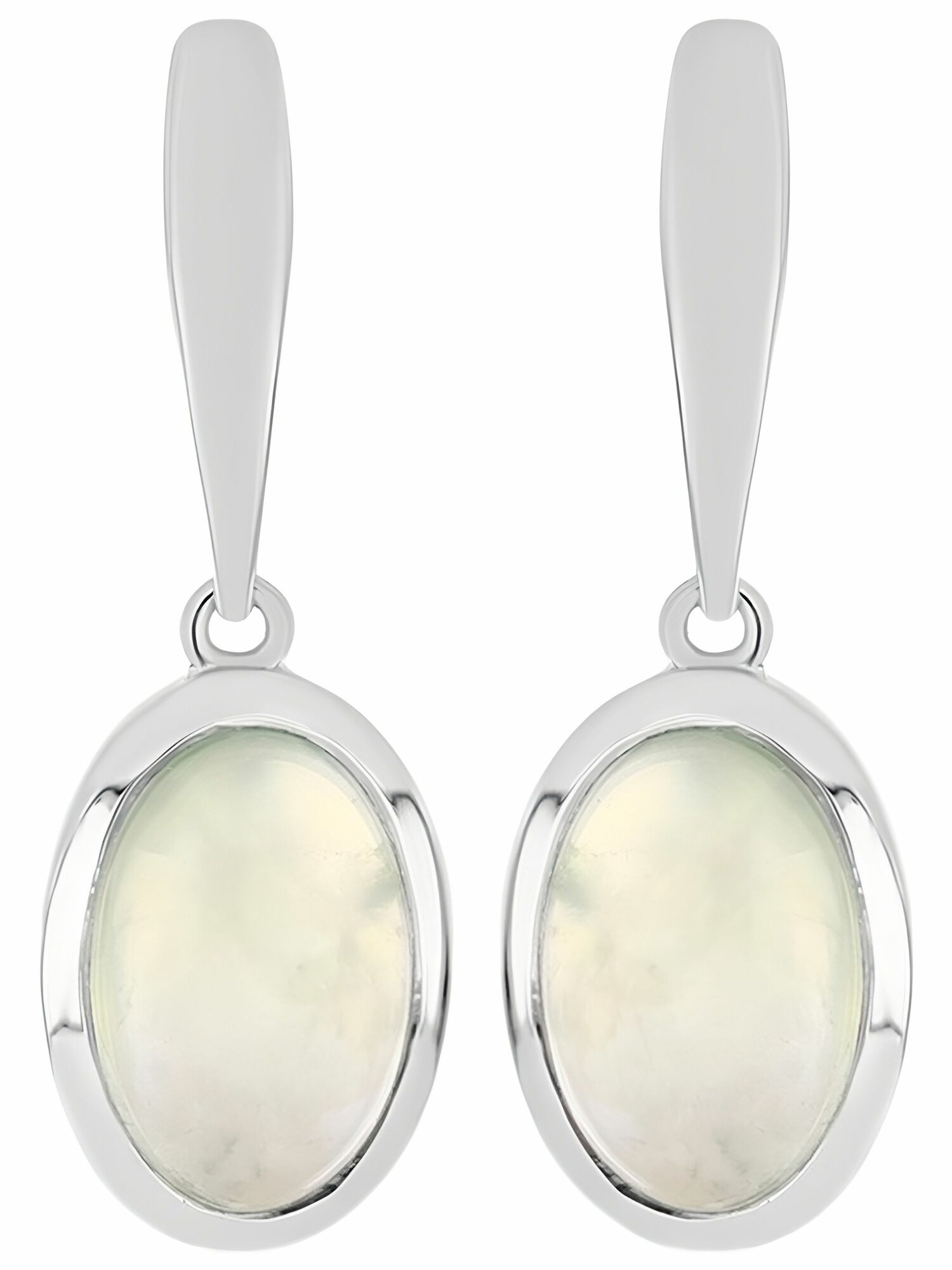 Серьги, серебро, 925 проба, родирование, пренит