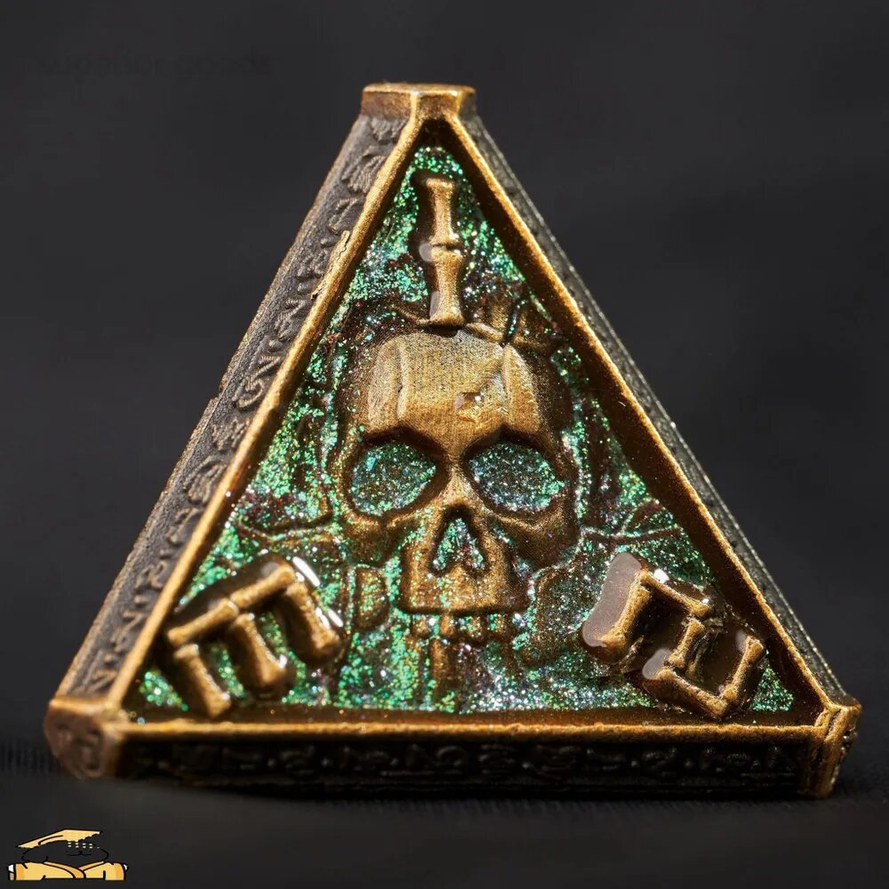 Игральные кости Undead Dice – кубики для ролевых игр в жанре фэнтези, материал: металл — фото 1