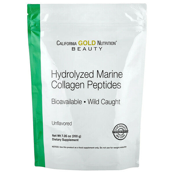 California Gold Nutrition Hydrolyzed Marine Collagen Peptides 200 g (пептиды морского голлагена)