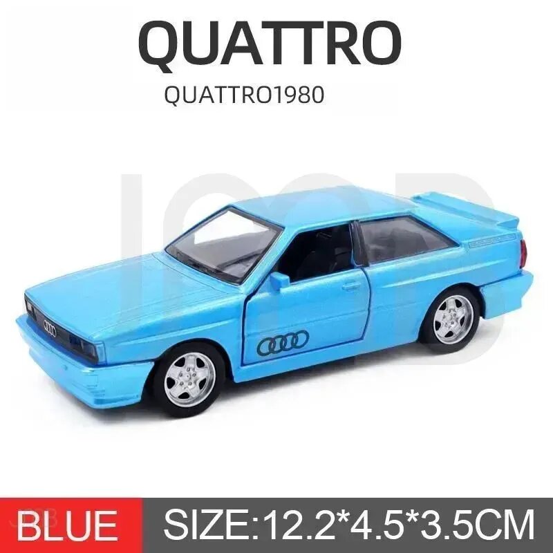 RMZ CITY 1:36 Коллекционная металлическая машина Audi Quattro1980