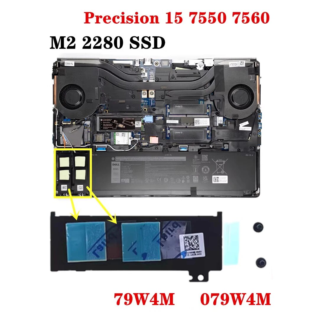 SSD M.2 2280 для Dell Precision 7550 7560 79W4M