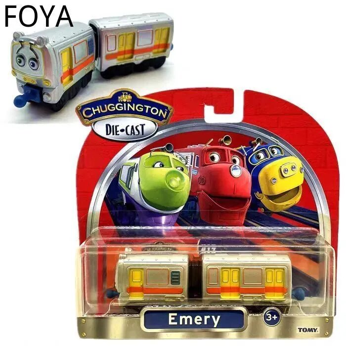 Паровоз EMERY Chuggington Die-cast #17 Эмери, металлический, для детей от 3 лет, игрушечный поезд