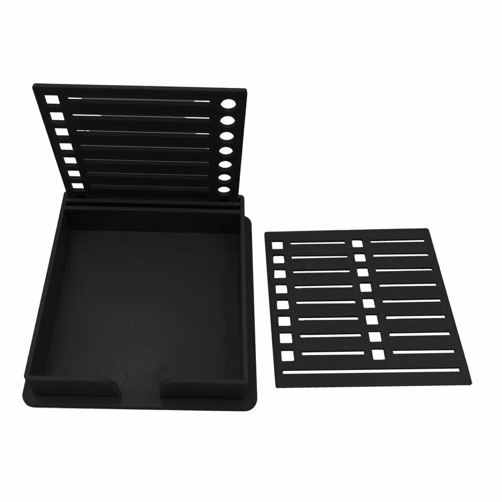 Держатель для стикеров с трафаретом, шаблон для заметок, органайзер для офисного рабочего стола, дома, черный