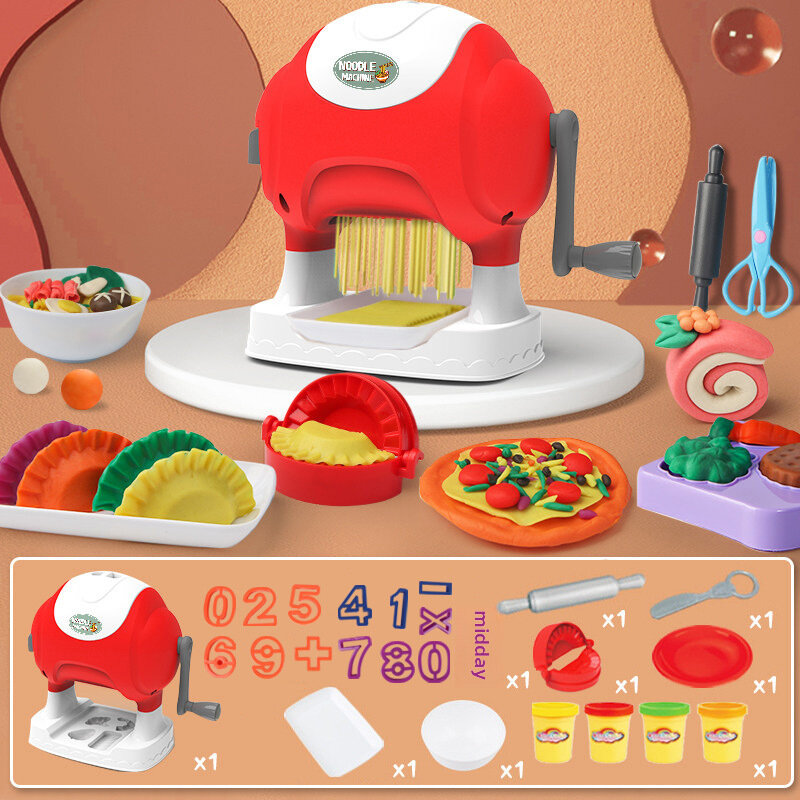 Машина для лепки лапши, цветной глиняный пластилин