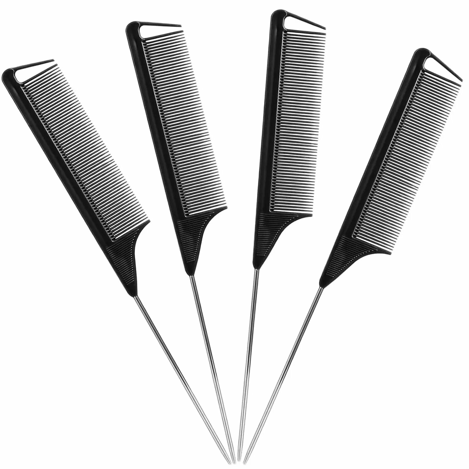 Набор из 4 металлических расчесок