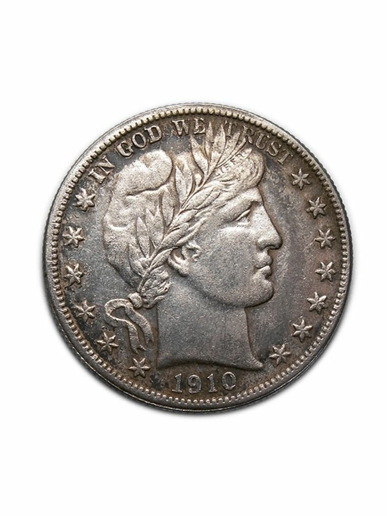 Half Dollar 1910 года S серебро монета США 1/2 доллара