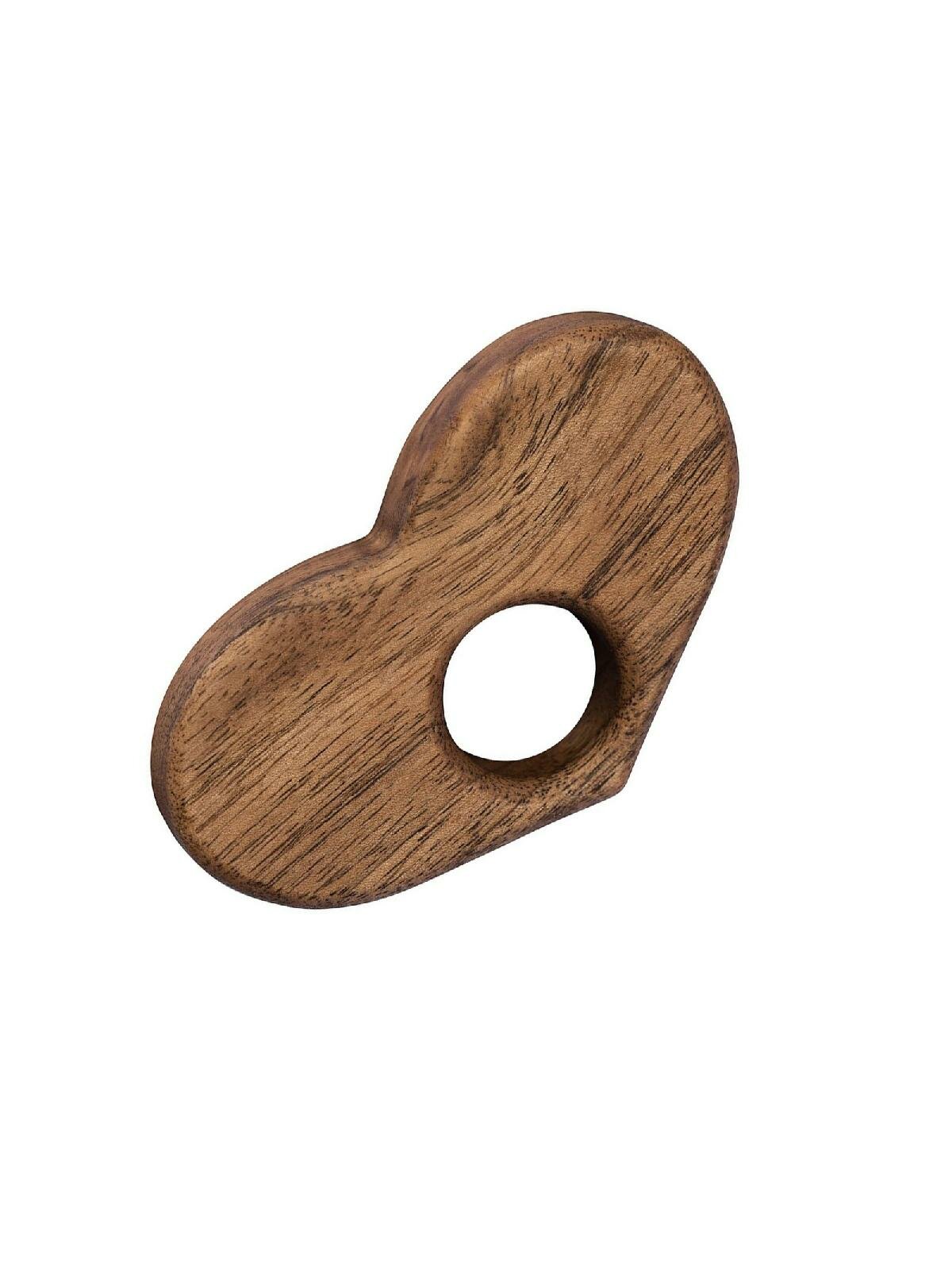 Держатель книжных страниц для большого пальца в форме сердца, натуральные деревянные закладки для чтения