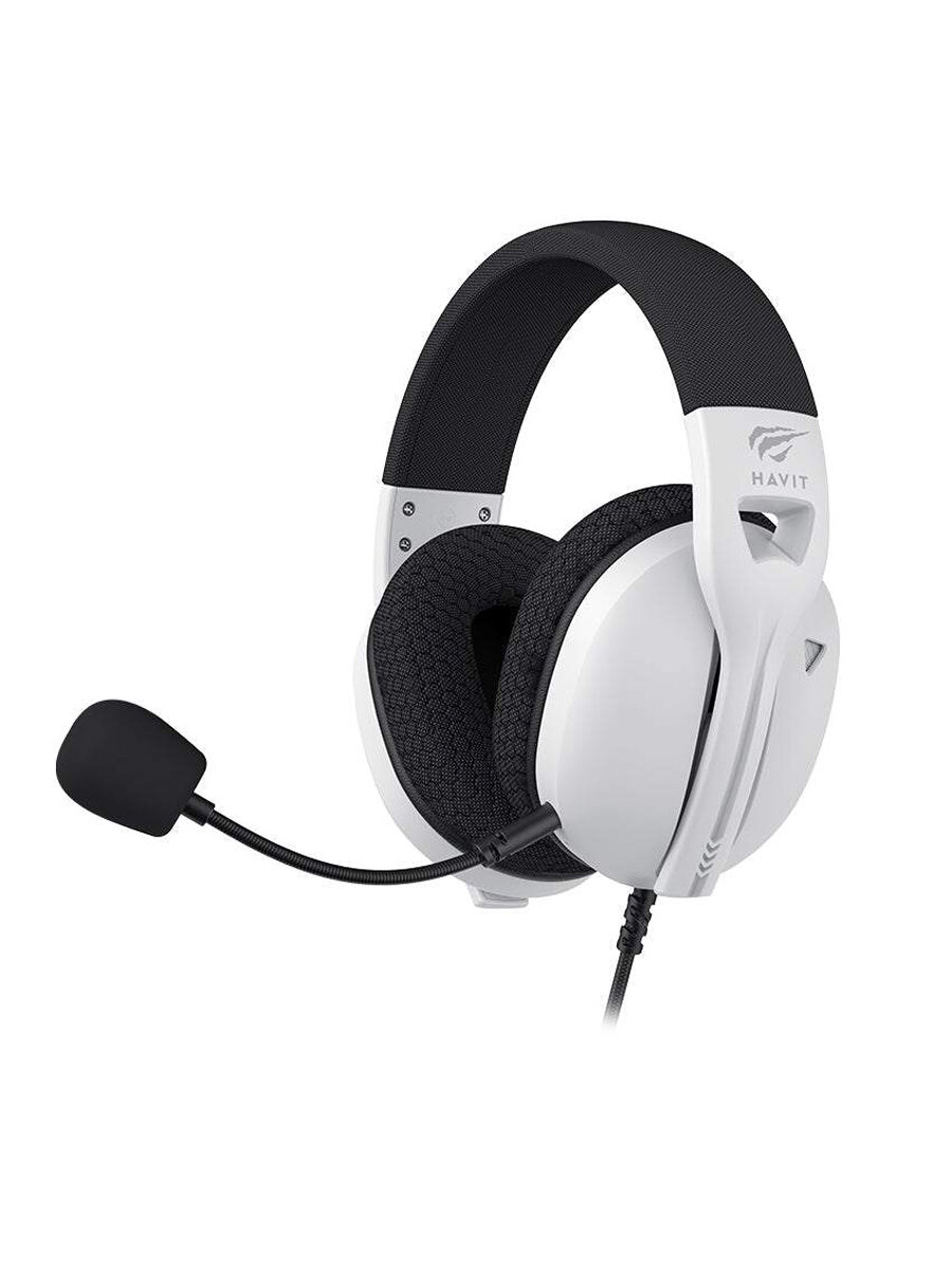 Havit Fuxi-H5d, белый/черный, проводные игровые наушники