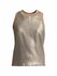 Топ PESERICO Sequin-embellished sleeveless top, размер 40, gold