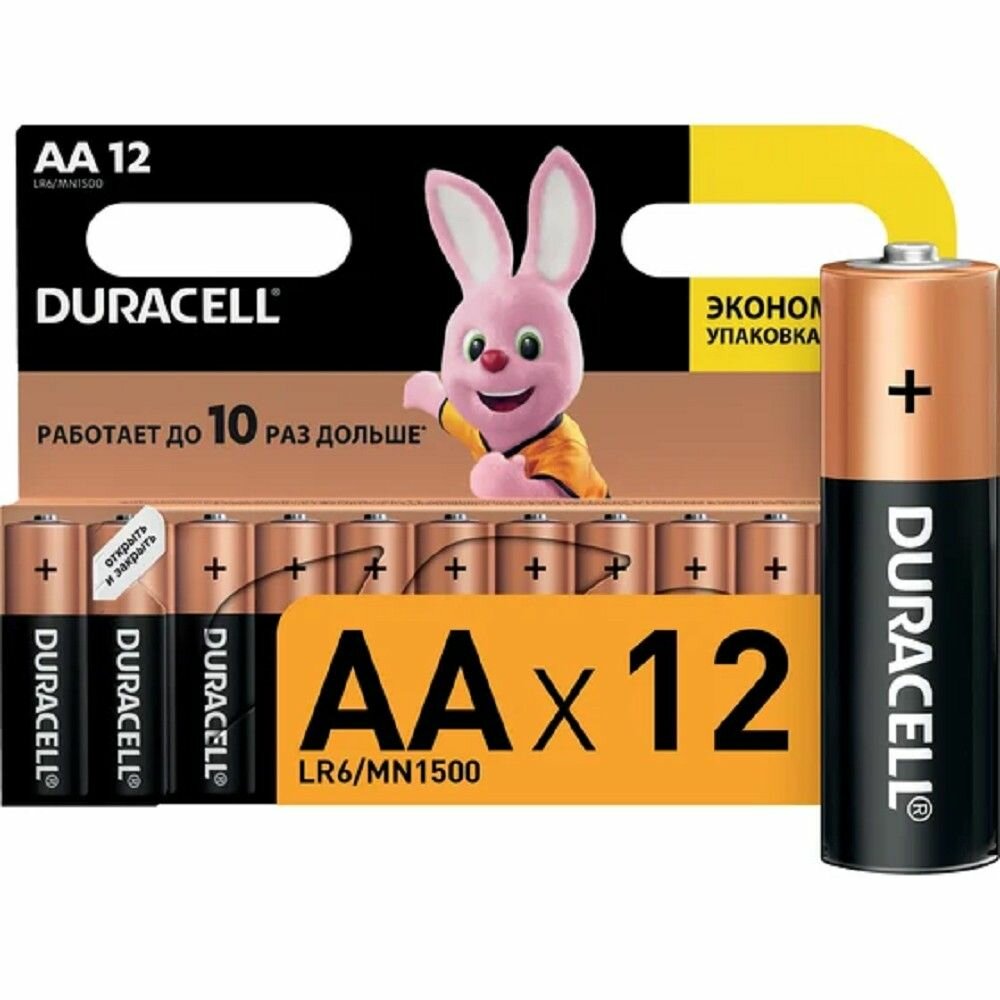 Duracell Элементы питания LR6 - 12BL BASIC, C0037388 12 шт. в уп - ке