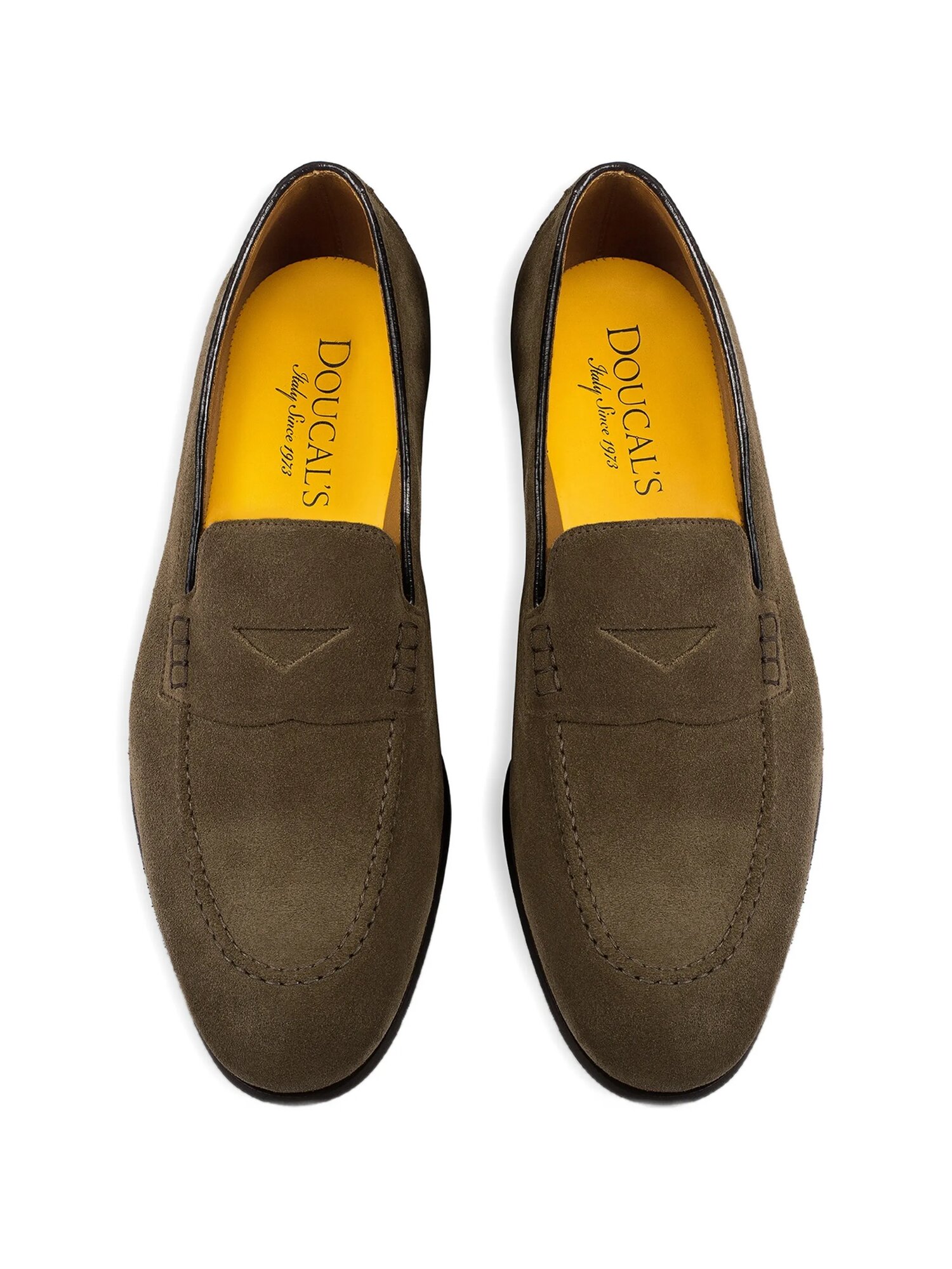Лоферы Doucal's Suede loafers, размер 41, brown — фото 1
