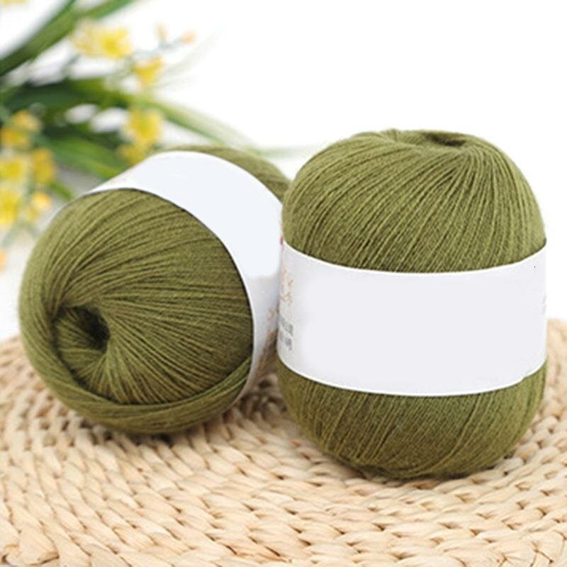 Тонкая кашемировая пряжа, 11 Армейский Зеленый