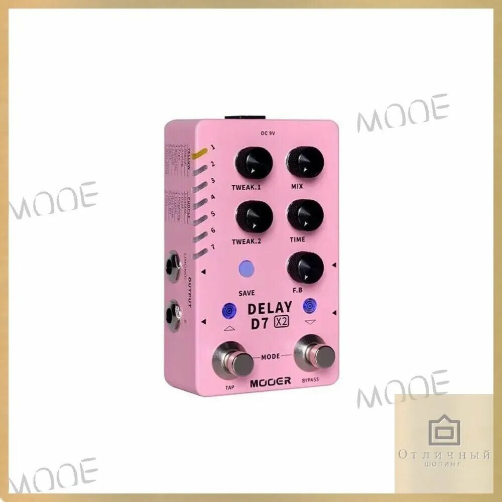 Педаль эффектов Mooer D7 Delay X2 — фото 1