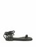 Босоножки PATRIZIA PEPE Square Essential Fly, размер 37 EU, черный