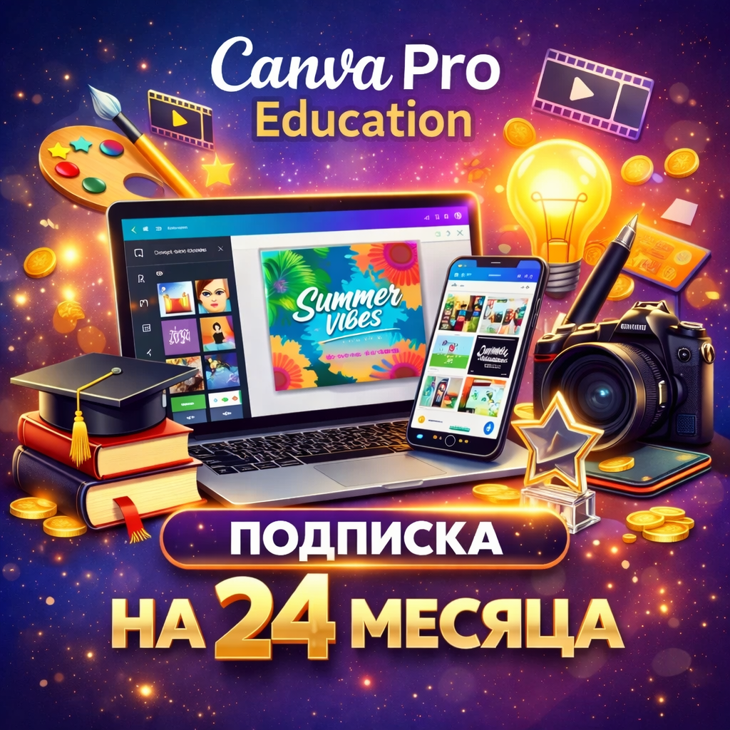 Canva Pro на 730 дней Полный премиум доступ | Подключение на ваш аккаунт l Образовательная версия