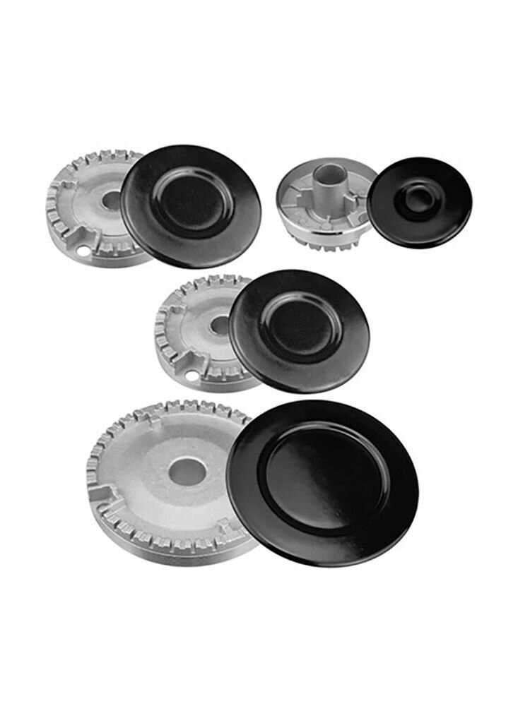 Рассекатель для газовой плиты в сборе/Крышка конфорки для газовой плиты 4шт, универсальные