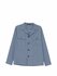 Рубашка Tagliatore Camp-collarc shirt, размер 48, Синий принт