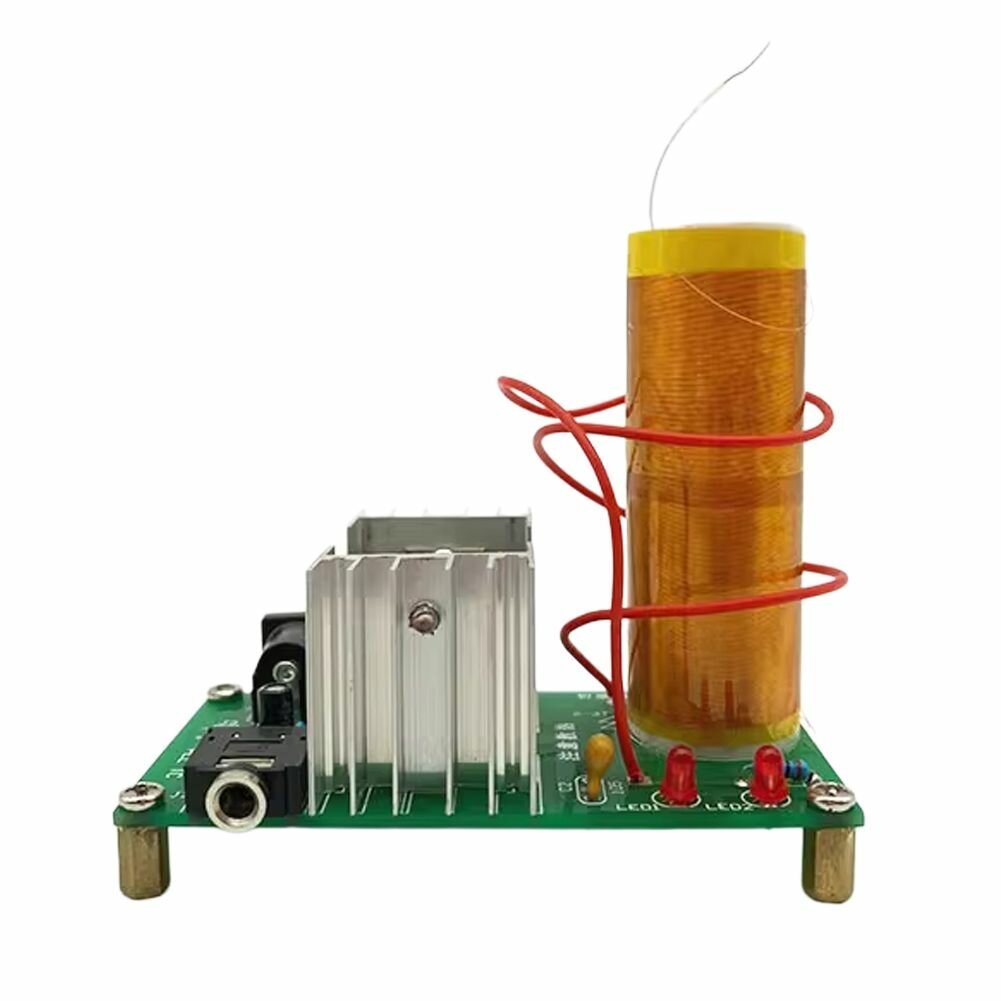 Мини-катушка Тесла 15 Вт, плазменный музыкальный громкоговоритель с функцией беспроводной передачи энергии