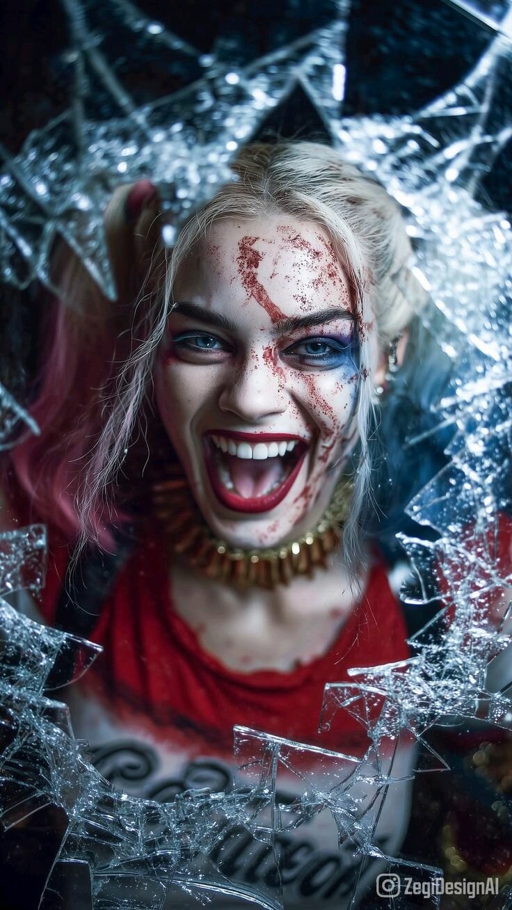 Алмазная Мозаика "Харли Квинн Отряд Самоубийц" 40х50 См Алмазная Вышивка / Картина Стразами Подарков / Украшения