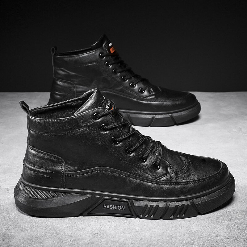 LUO Обувь мужская Осенняя для бизнеса Дерби обувь стиль британский/Black