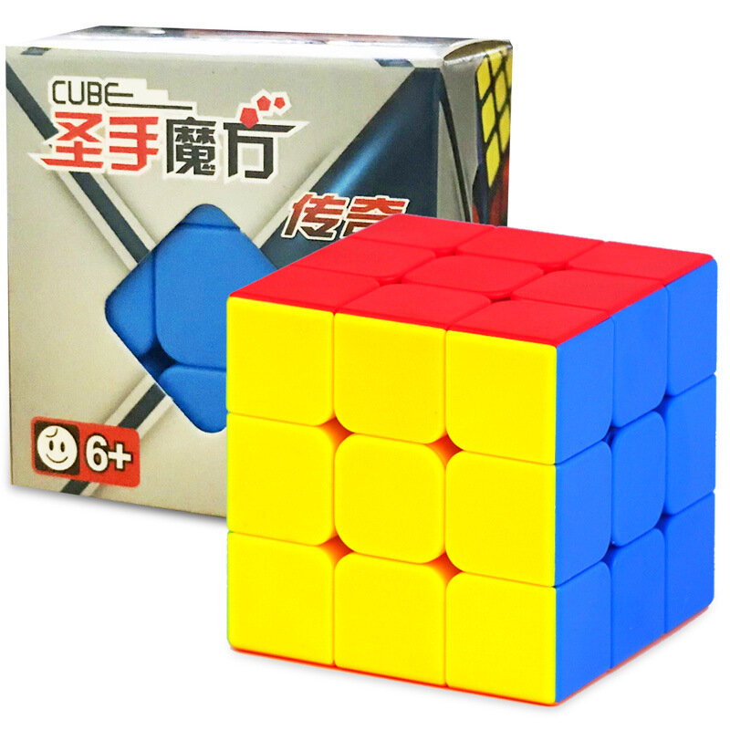 Легенд 3x3 Скоростной Кубик Рубика с Цветными Наклейками, Для Конкурсного Решения, Гладкая Работа