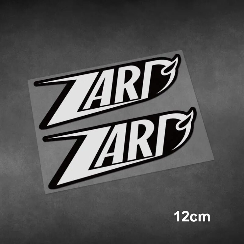 2 шт. наклеек на выхлопную трубу, водонепроницаемые светоотражающие наклейки, Style A 12cm 2Pcs