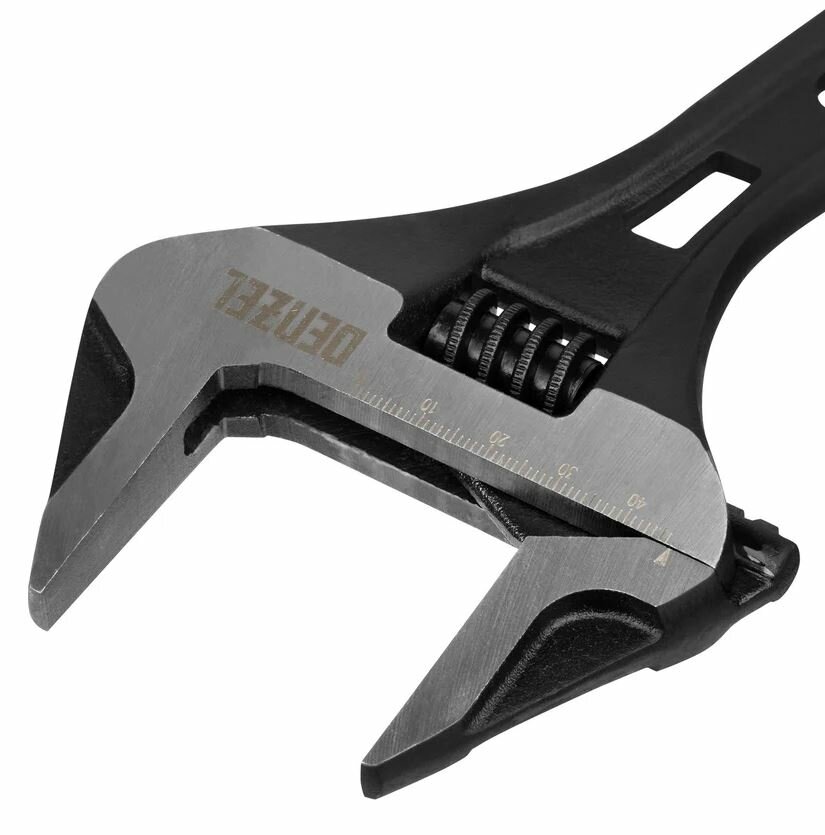 Ключ Denzel разводной, 300 мм, crv, кованый, арт. 15750