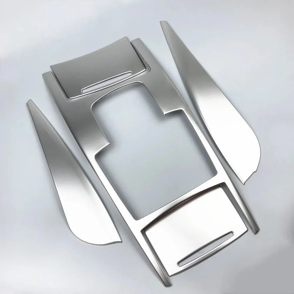 Накладка центральной консоли Audi A6 C6 2005-2011, silver