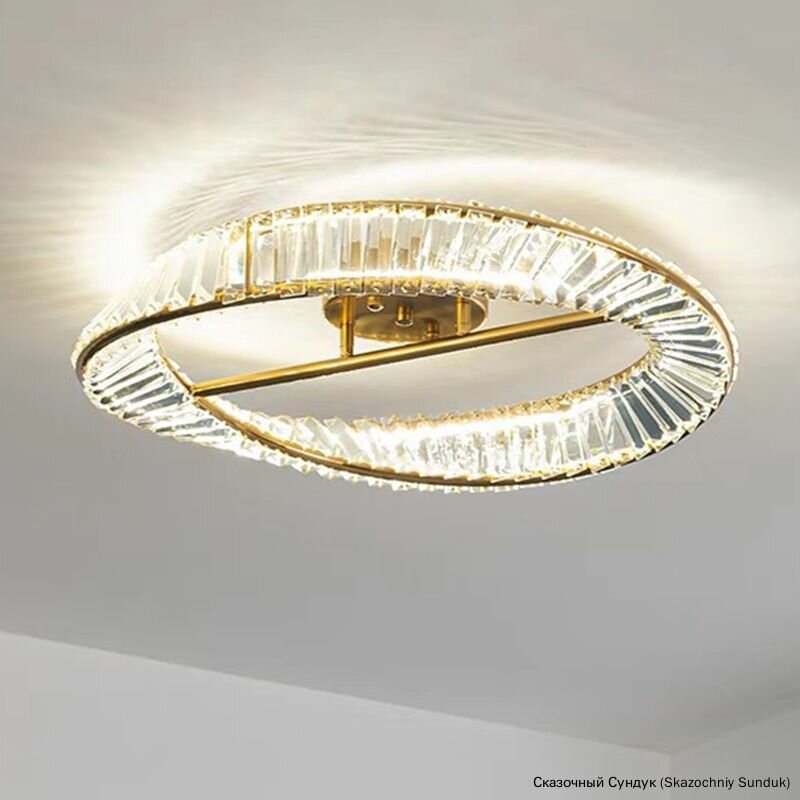 Регулировка цветовой температуры светильник потолочная LED 3000-4500-6000 Кельвин Светодиодная люстра