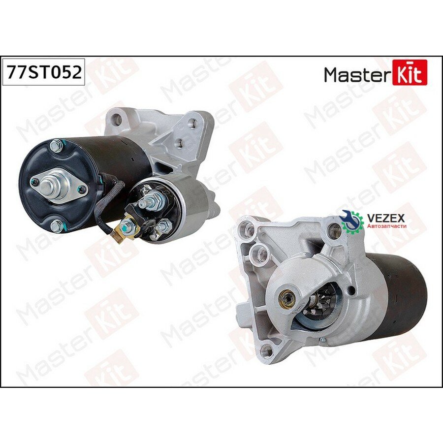 MASTERKIT 77ST052 Стартер RENAULT LAGUNA II 1.8/2.0 0.9kw (0.9kw) Masterkit
