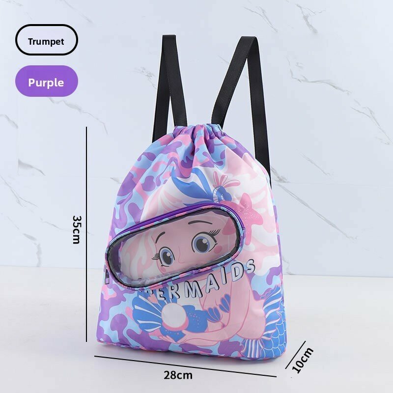 Детский переносной сумка для хранения плавательных принадлежностей с водонепроницаемой тканью оксфорд для путешествий и купания