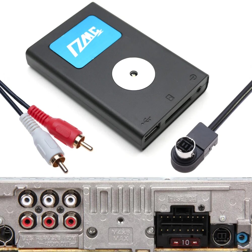 Автомобильный цифровой музыкальный адаптер DMC Bluetooth USB SD AUX для головных устройств CDX-M600R, M630, GT500, MDX-M690, XR-C330, радиоприемников с разъемом CDC