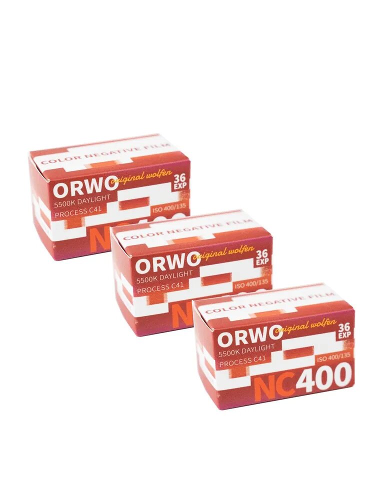 ORWO NC400 35мм Цветной негатив 36 кадров C41 3 шт