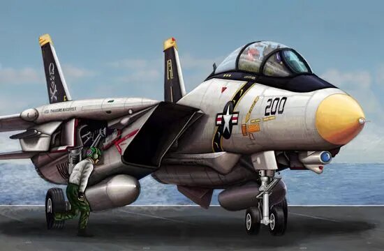 Trumpeter 03910 1:144 Американский истребитель F-14A "Томкэт" Сборная модель самолета