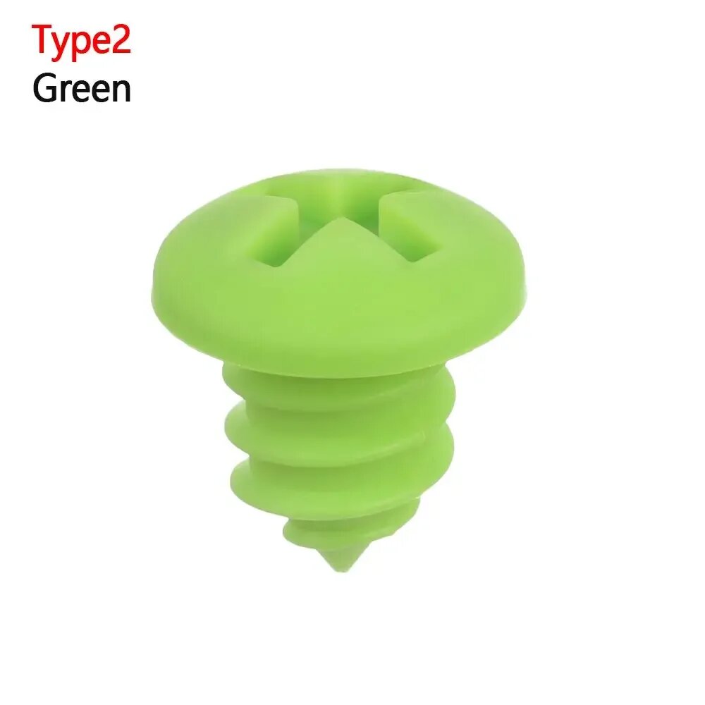 Силиконовая пробка для вина, Зеленый, Green-Type2