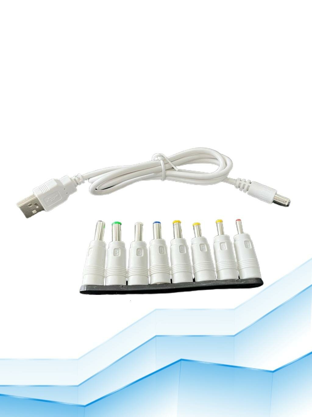 USB-кабель питания 9–12 В для роутеров и колонок, Линия 9V с 8 головками
