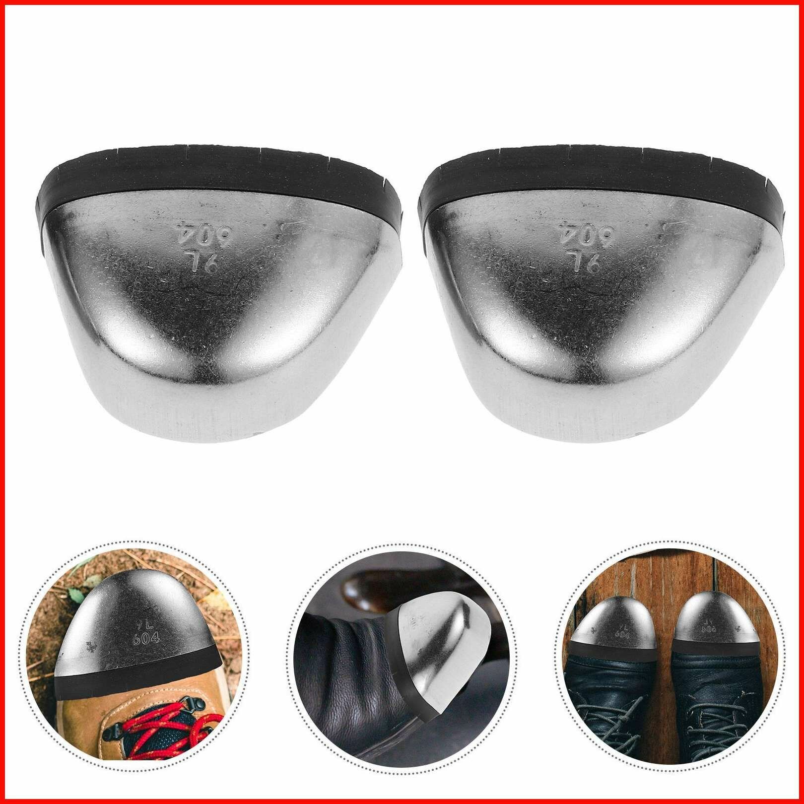 Носочные вставки из металла для рабочей обуви, предотвращают травмы, размер 8.20x6.70x4.20 см