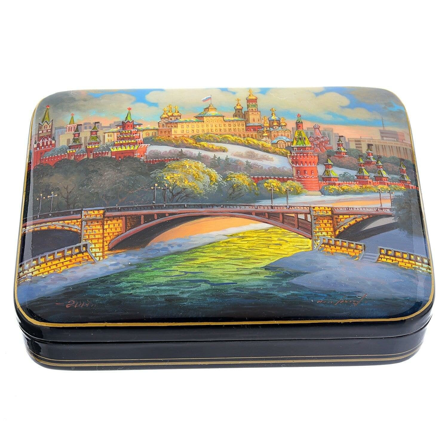 16509/11*8*3см Художественная роспись Шкатулка "москва"/110