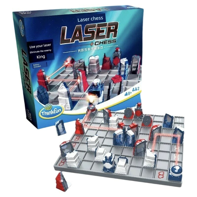 Игра Thinkfun Laser Chess, 60 уровней, стратегическая настольная игра для детей, подарок на день рождения