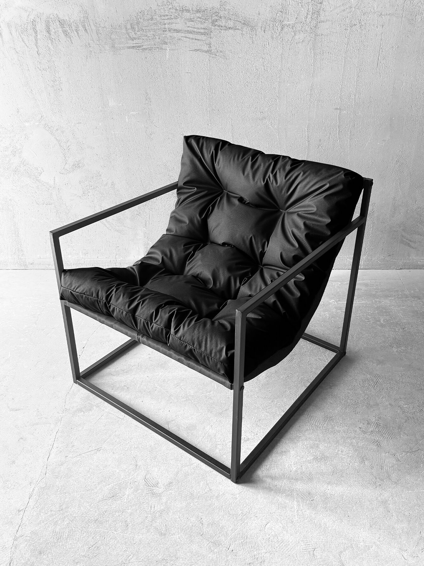 Уличное кресло Лофтовик Комфи + оксфорд черный