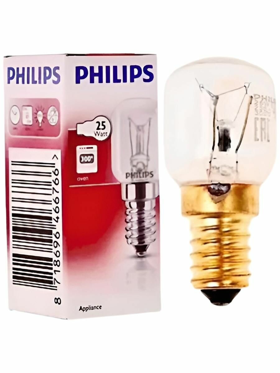 Лампа Philips Oven T25 E14 25W для духовок