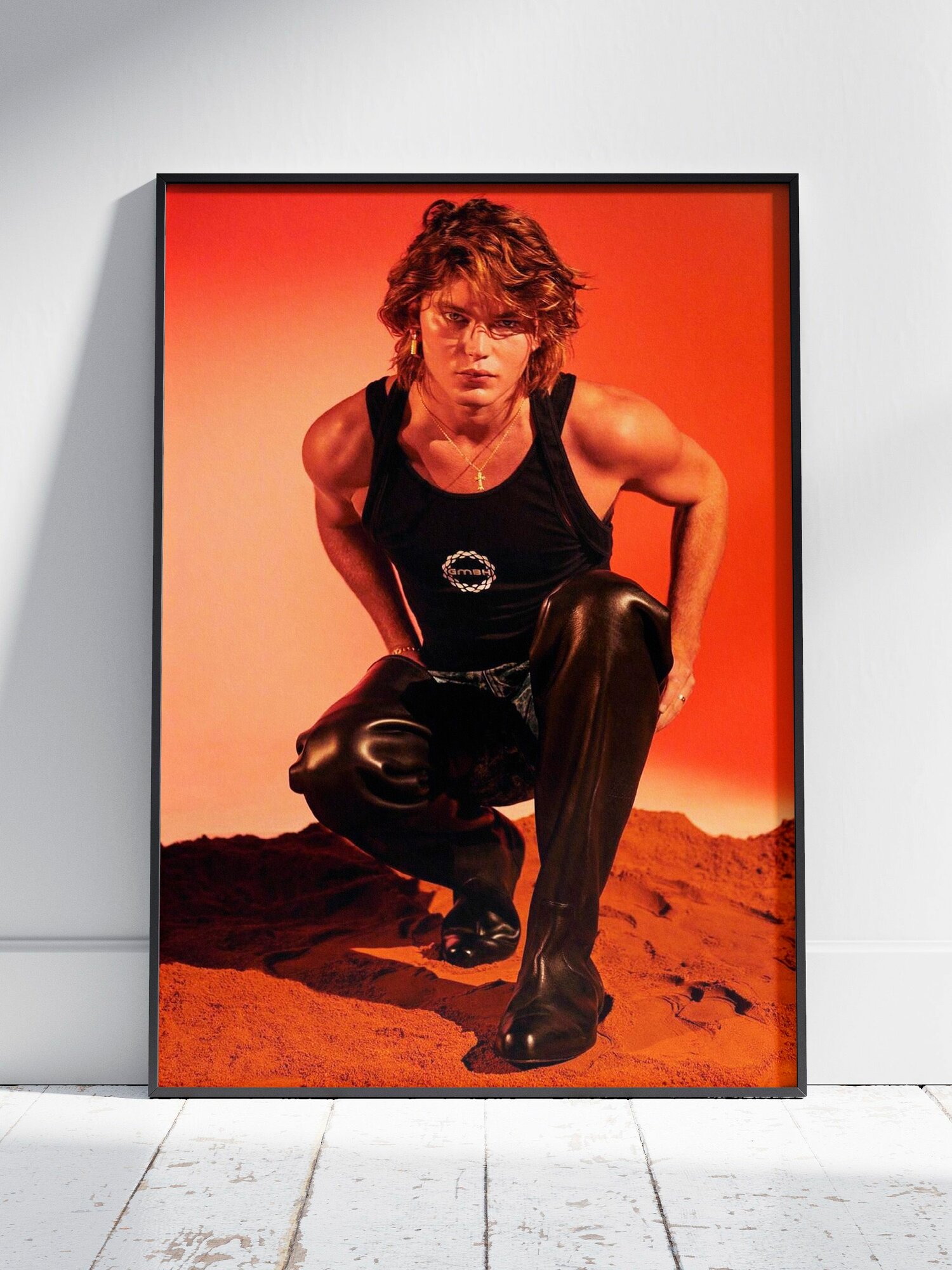 Плакат на стену для интерьера Джордан Барретт (Jordan Barrett 35) - Постер по модели, бренду и моде формата A4 (21x30 см)