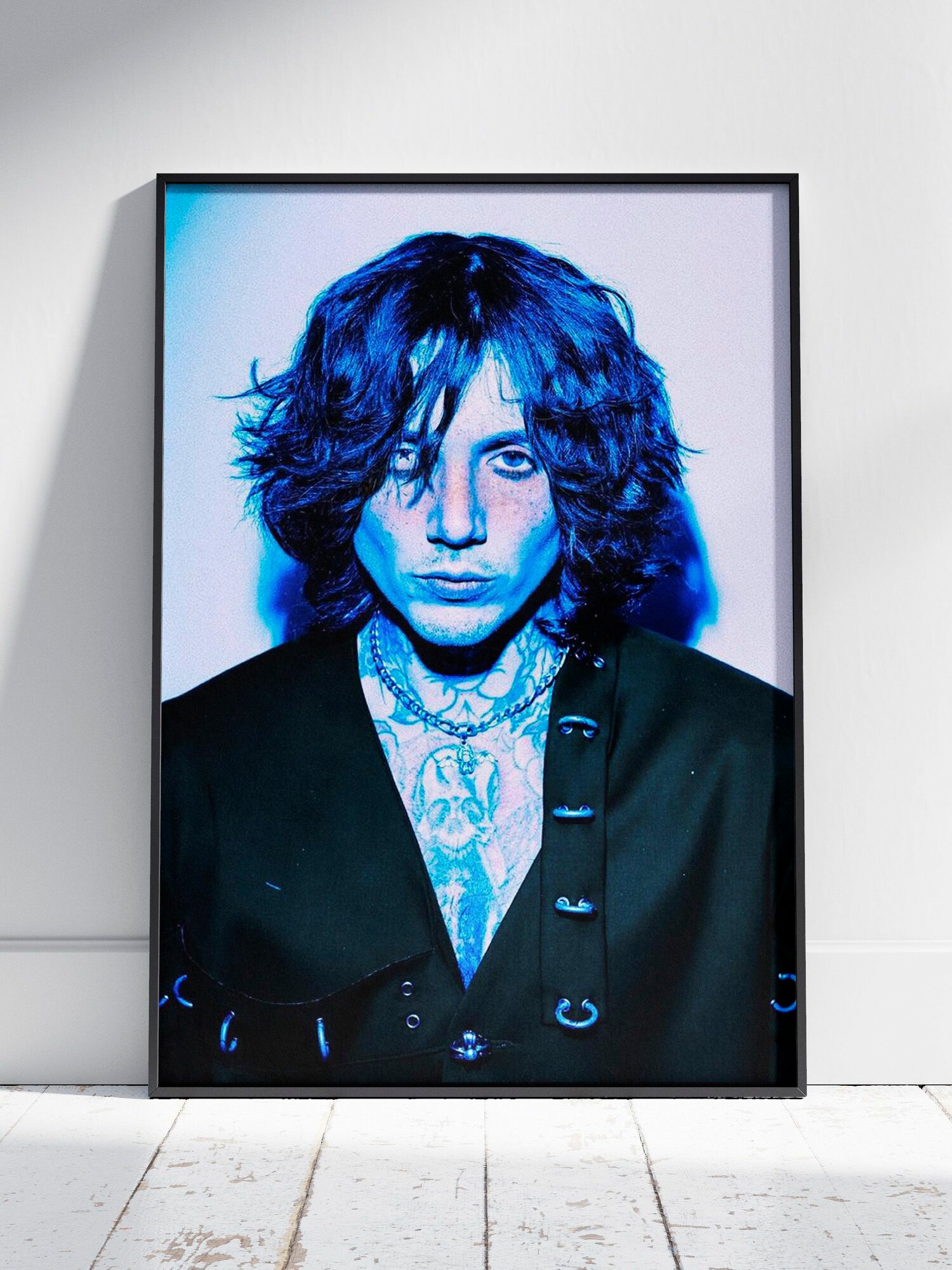 Плакат на стену для интерьера Бринг Ми зе Хорайзон (Оливер Сайкс - Oliver Sykes 1) - Постер по музыке и артисту формата A4 (21x30 см)
