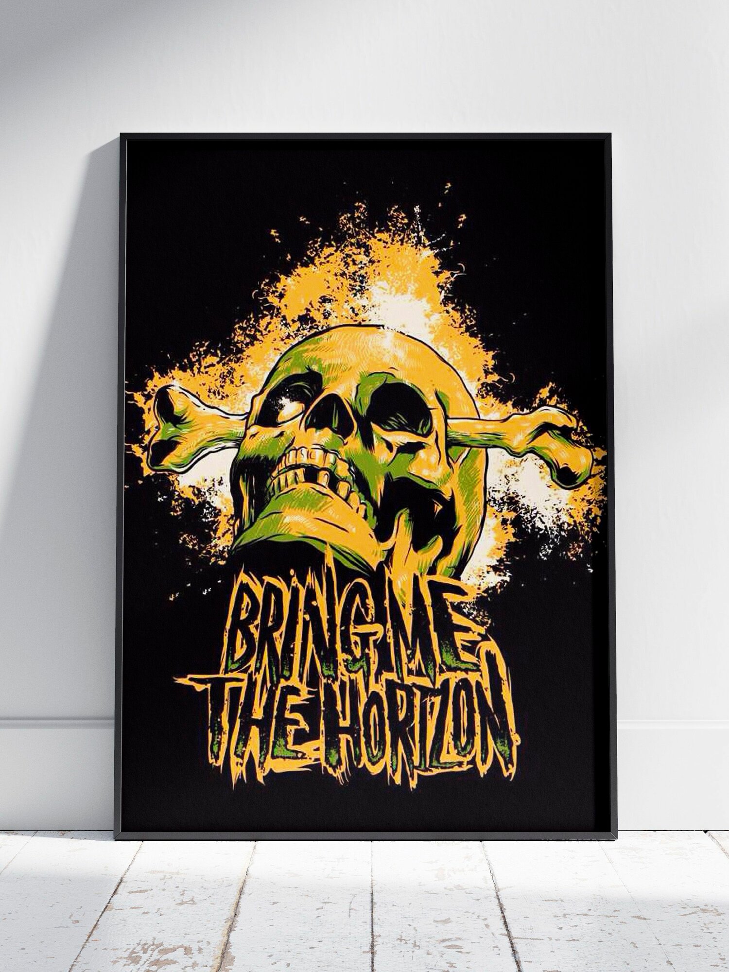 Плакат на стену для интерьера Бринг Ми зе Хорайзон (Bring Me The Horizon - BMTH 28) - Постер по музыке и артисту формата A4 (21x30 см)