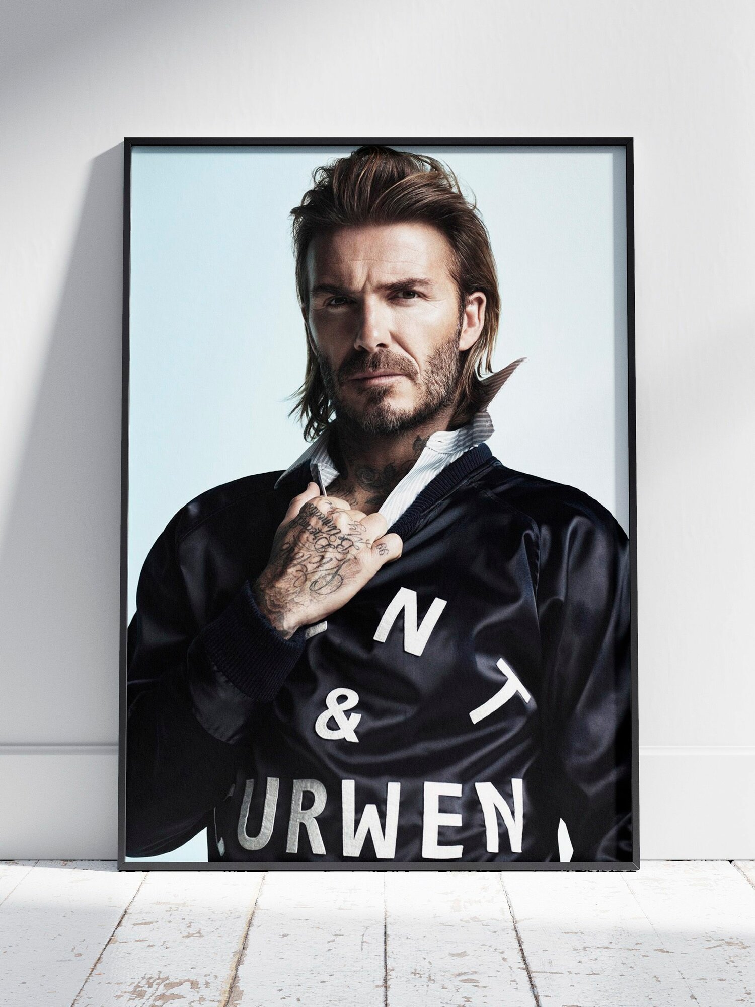 Плакат на стену для интерьера Дэвид Бекхэм (David Beckham 7) - Постер по актеру фильма, кино, сериала формата A4 (21x30 см)