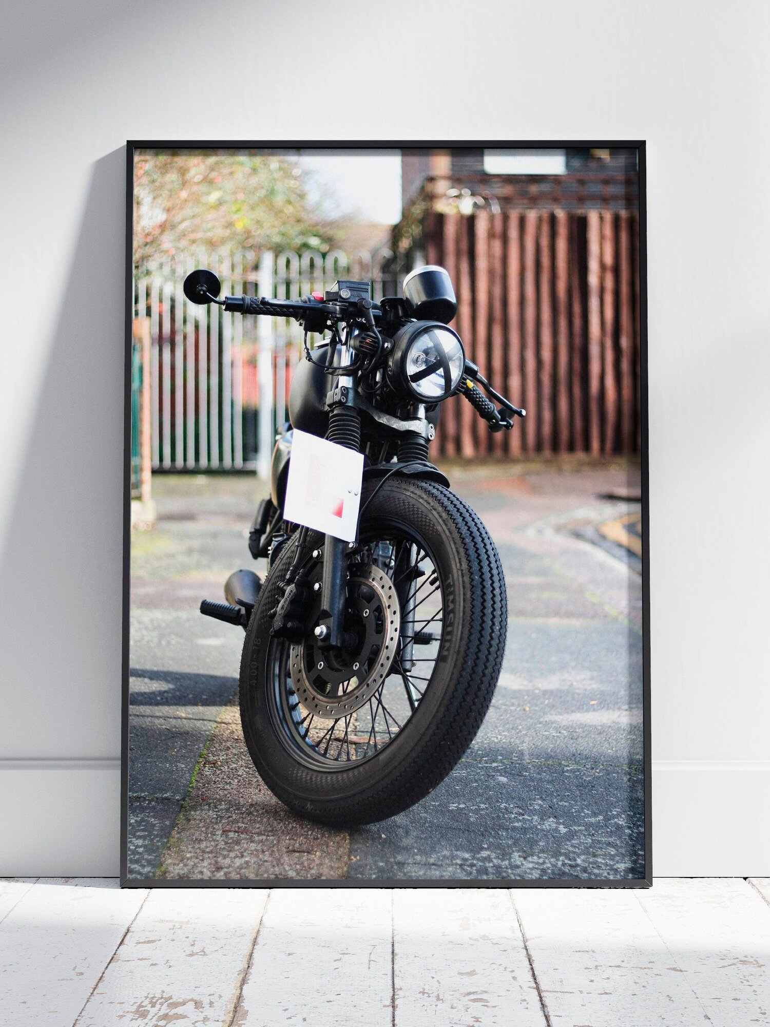 Плакат на стену для интерьера Техника и транспорт (Матт Мотоциклс - Mutt Motorcycles 4) - Постер по транспорту формата A4 (21x30 см)