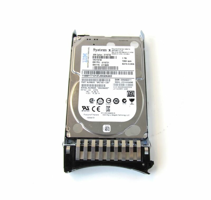 Жесткий диск IBM 81Y9731 1Tb SATAIII 2,5" HDD